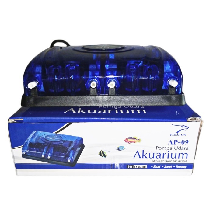 Jual Paket Aerator 4 Lubang UNIRING Rosston AP-09. selang uniring 50cm. Untuk kolam ikan ...