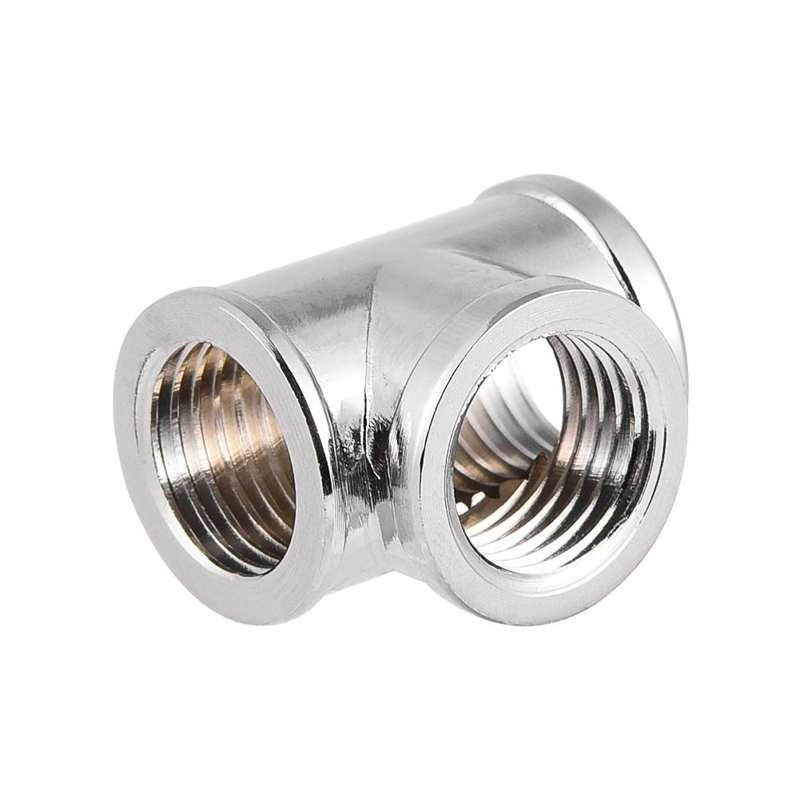 Jual G1/4 Thread 3 Way T Shape Fitting Splitter Adapter Brass Water ...