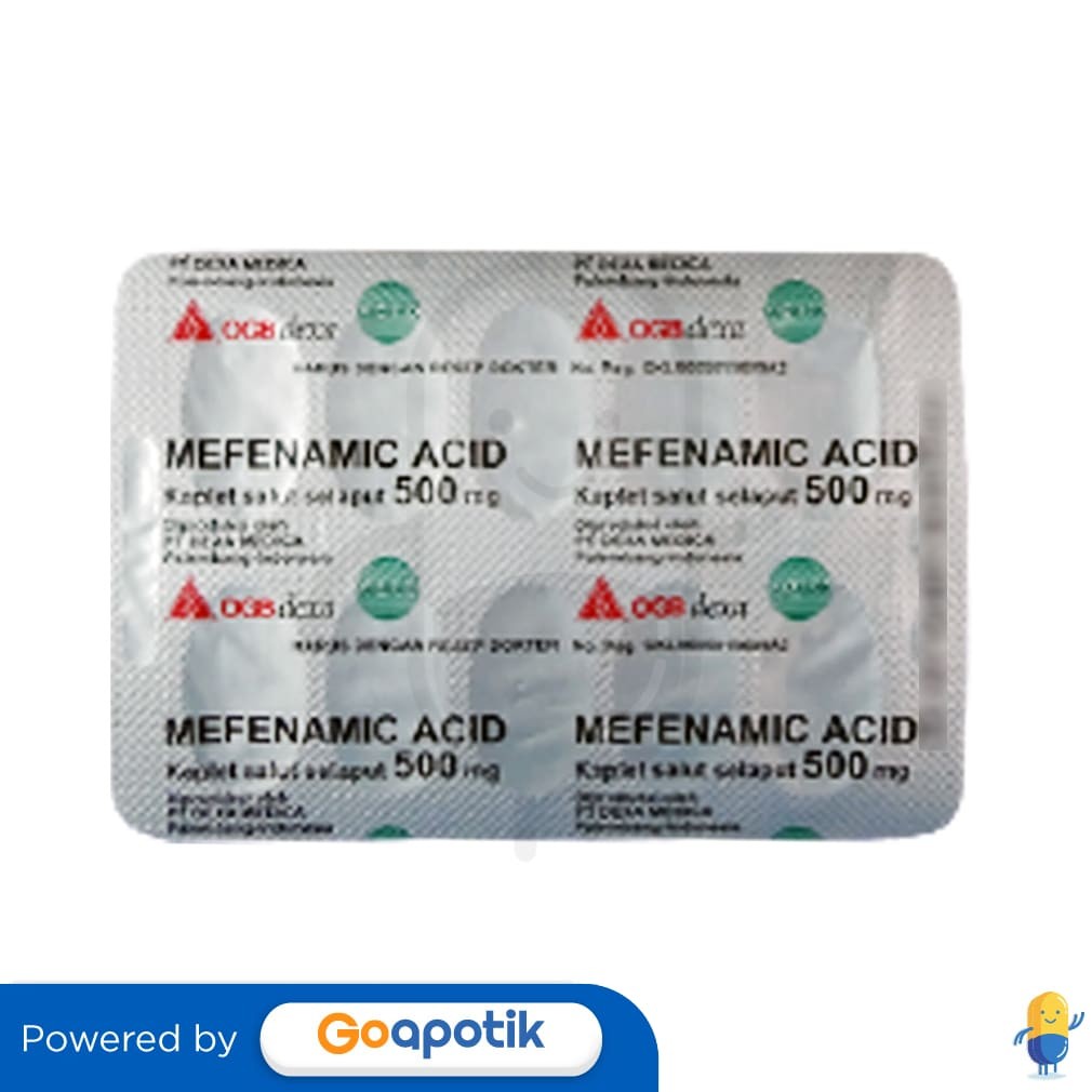 Jual Asam Mefenamat Ogb Dexa Medica 500 Mg Strip 10 Kaplet / Anti Nyeri | Shopee Indonesia