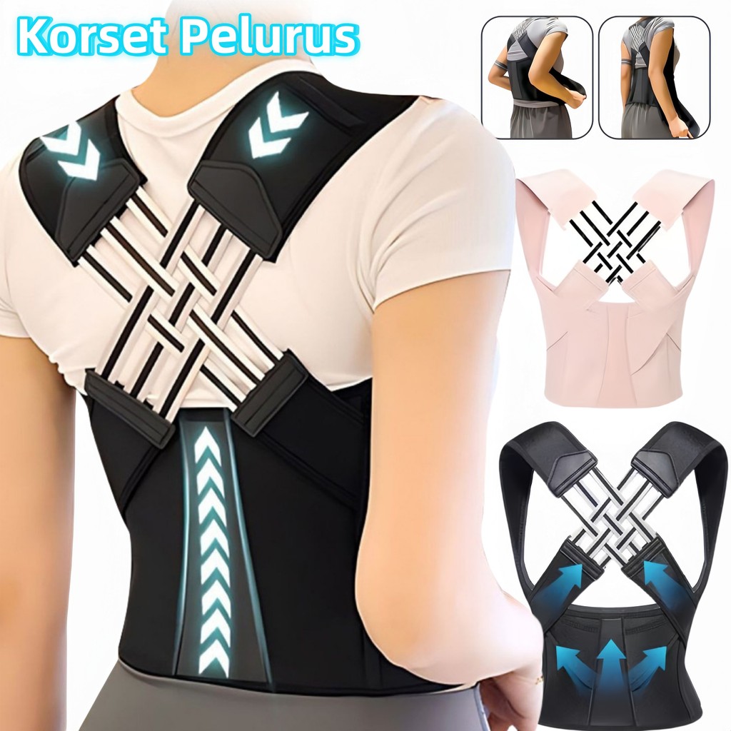 Jual Viva Penyangga Punggung Penegak Terapi Pinggang Korset Pelurus Corrector Back Support ...