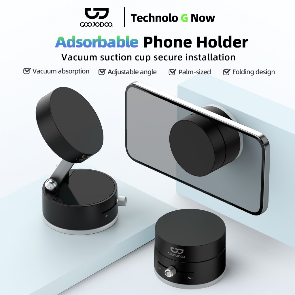 Jual GOOJODOQ Phone Holder Adsorbable Mini Portable Foldable Vacuum ...