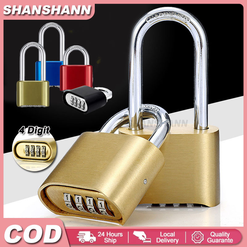 Jual Gembok Angka Kombinasi 4 Digit Kunci Gembok Nomor Password ...