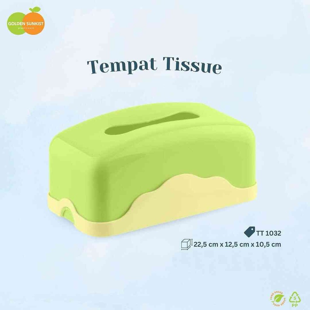 Jual (PG) Tempat Tissue Hijau / Kotak Tisu Plastik - Golden Sunkist (TT ...