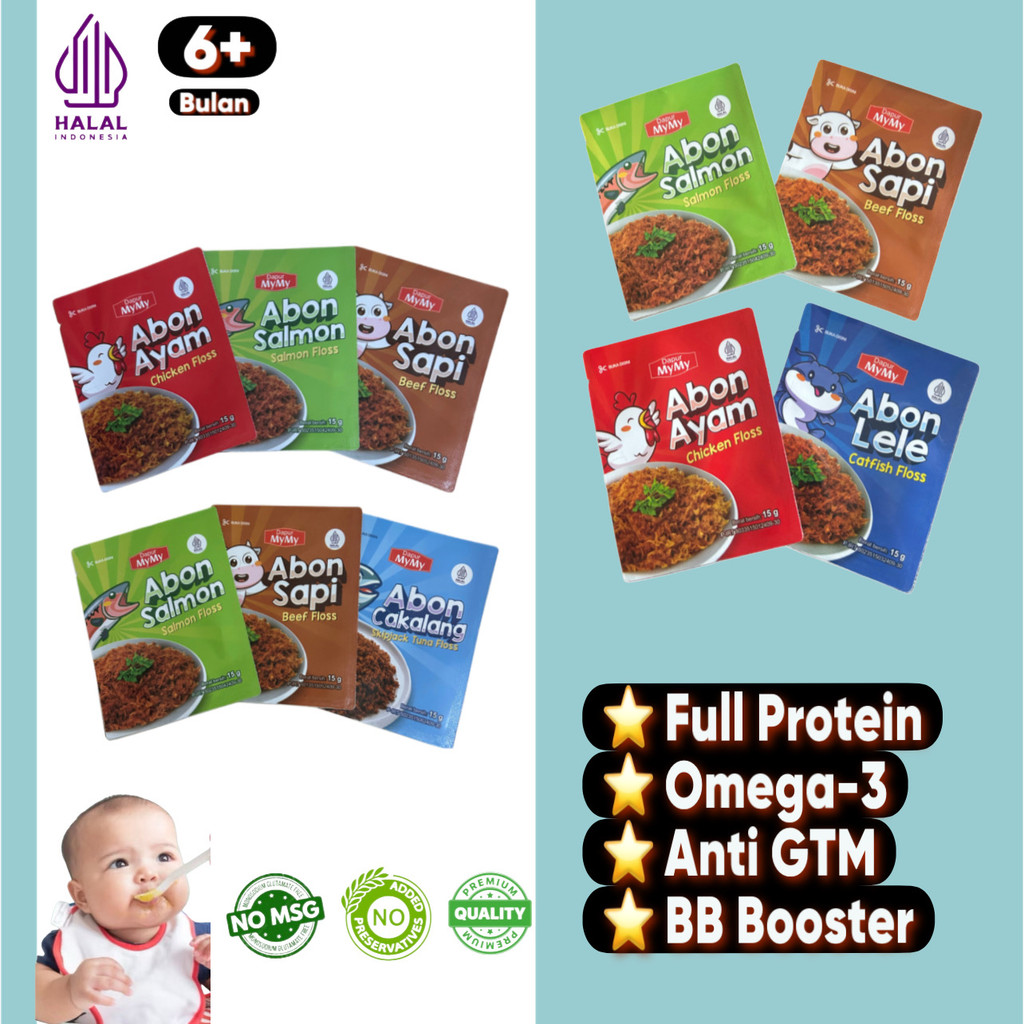 Jual Abon MPASI Non MSG 15gr untuk Bayi dan Anak dengan Tekstur Lembut ...