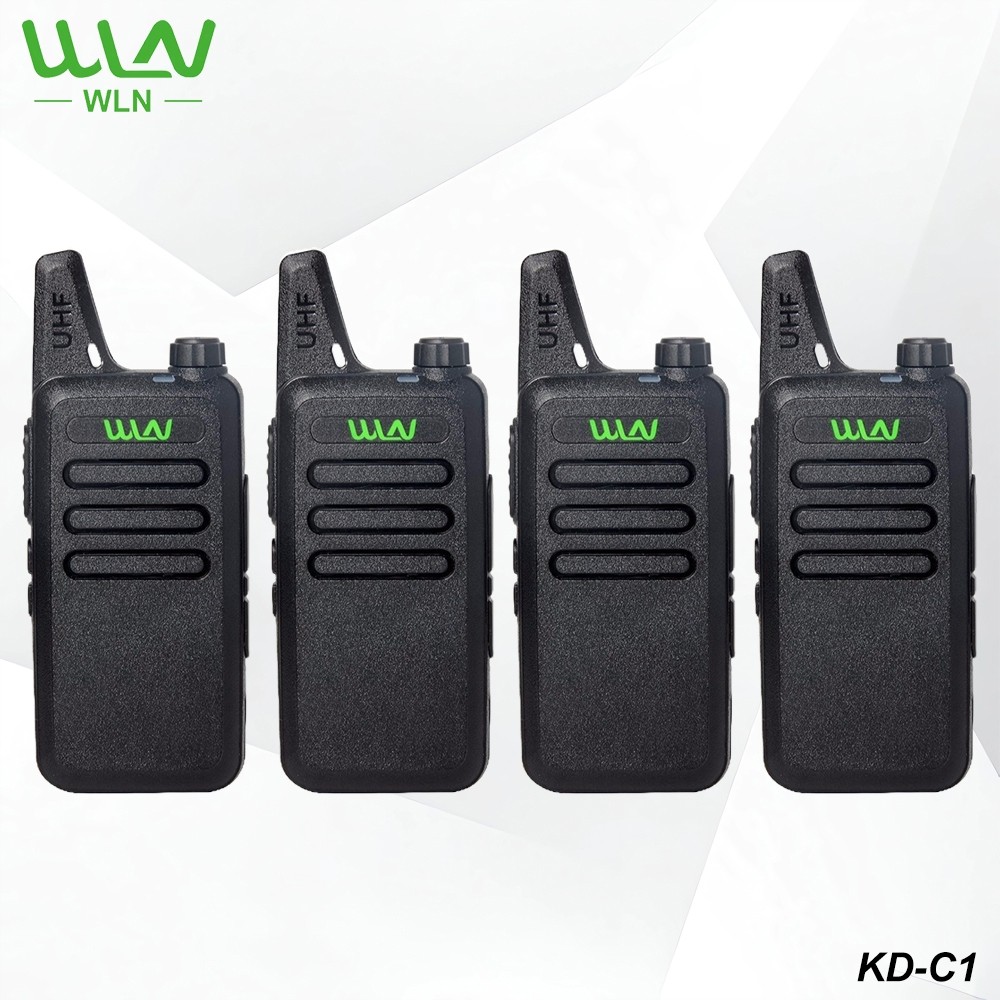 Jual HT 4 PCS HT WLN KD-C1 5W UHF 400-470MHZ 16 Channel Two-Way Walkie ...