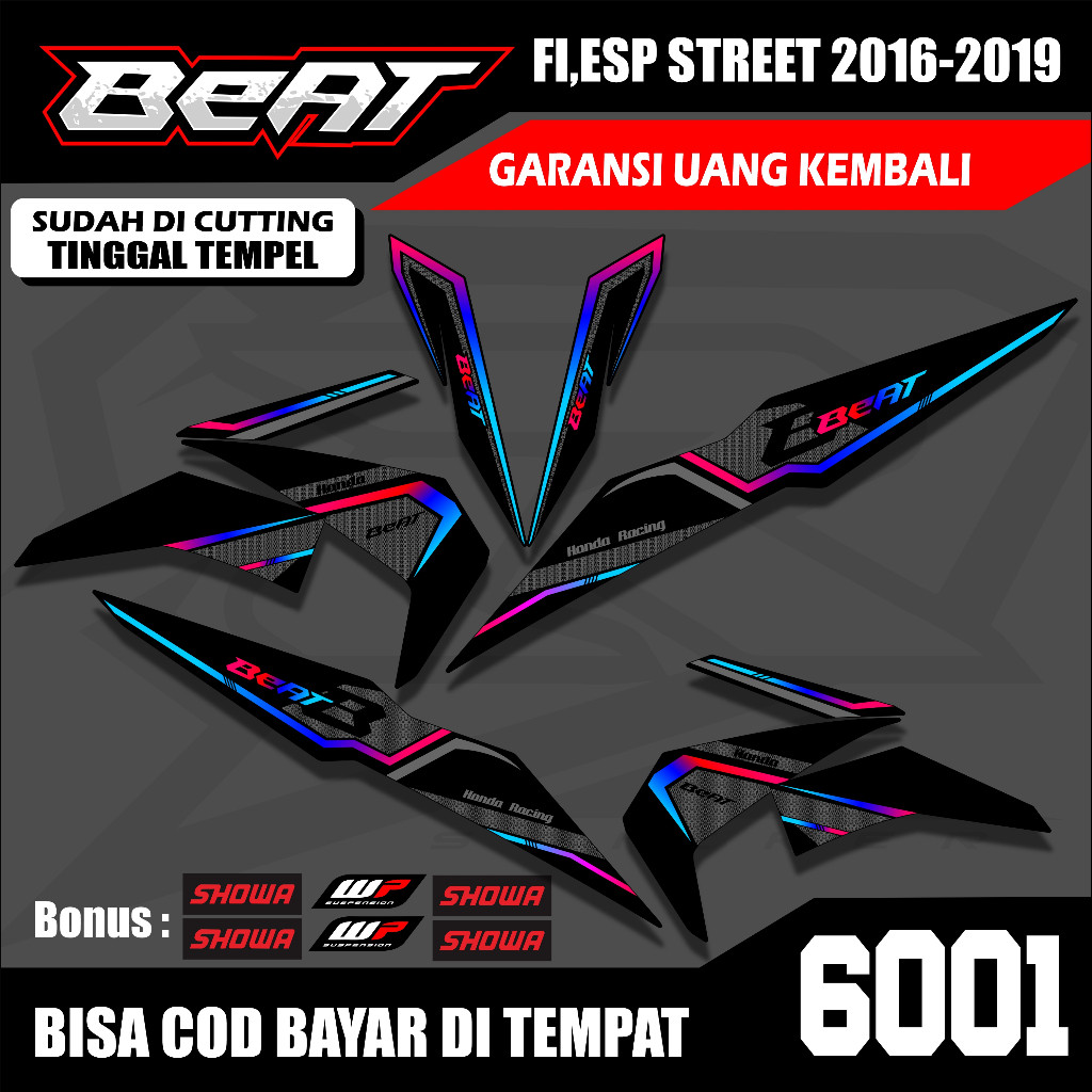 Jual Striping Beat Fi New Esp Street 2016 2017 2018 2019 Sticker stiker ...