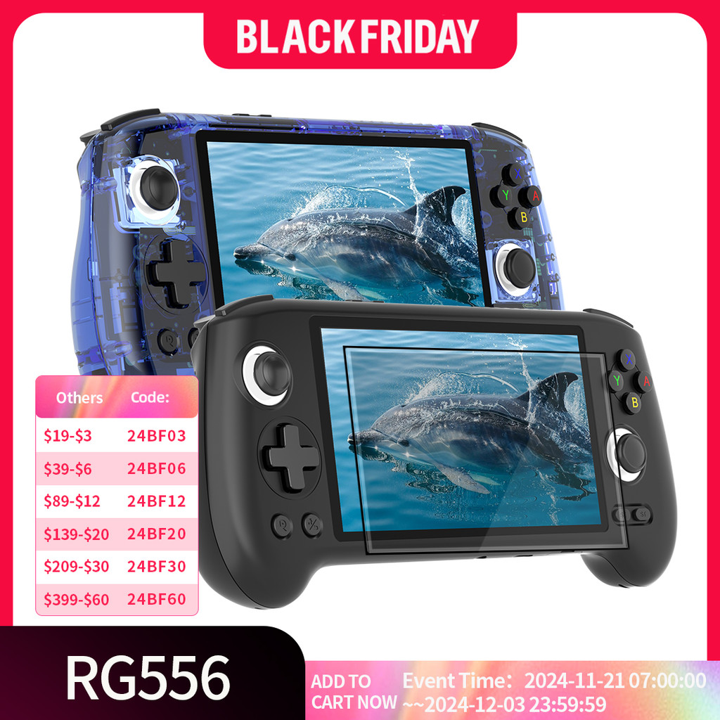 Jual ANBERNIC RG556 Handheld Game Console Unisoc T820 Android 13 5.48 inch AMOLED Screen 5500mAh ...