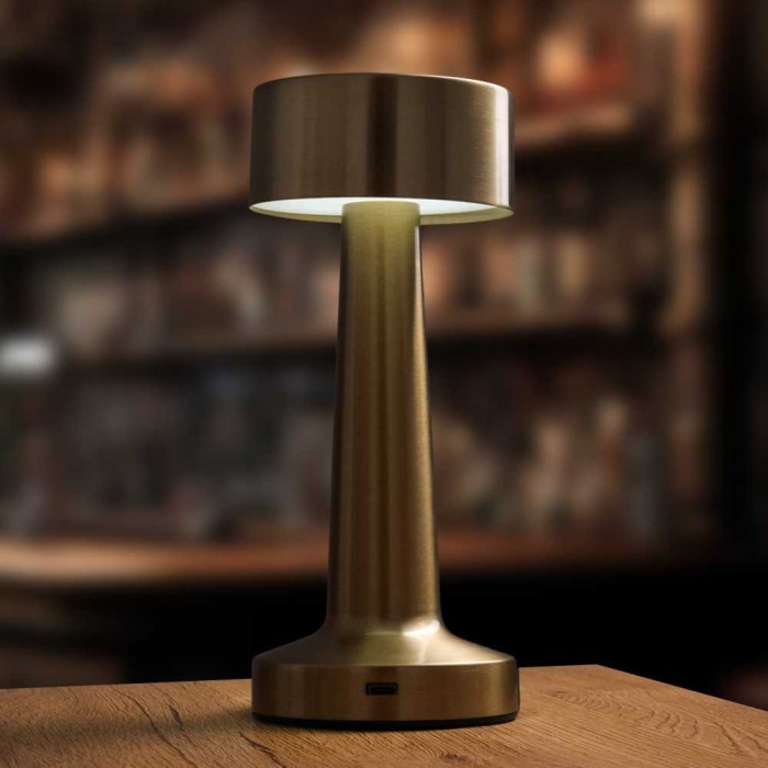 Jual Lampu Meja Hias Touch LED Rechargeable Portable Baterai Aesthetic USB Desk Lamp Kerja ...