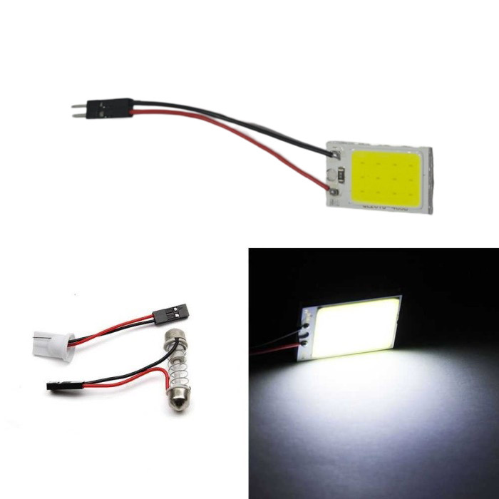 Jual Lampu LED COB 12 Chip Lampu Kabin 12 Chip On Board T10 | Shopee ...