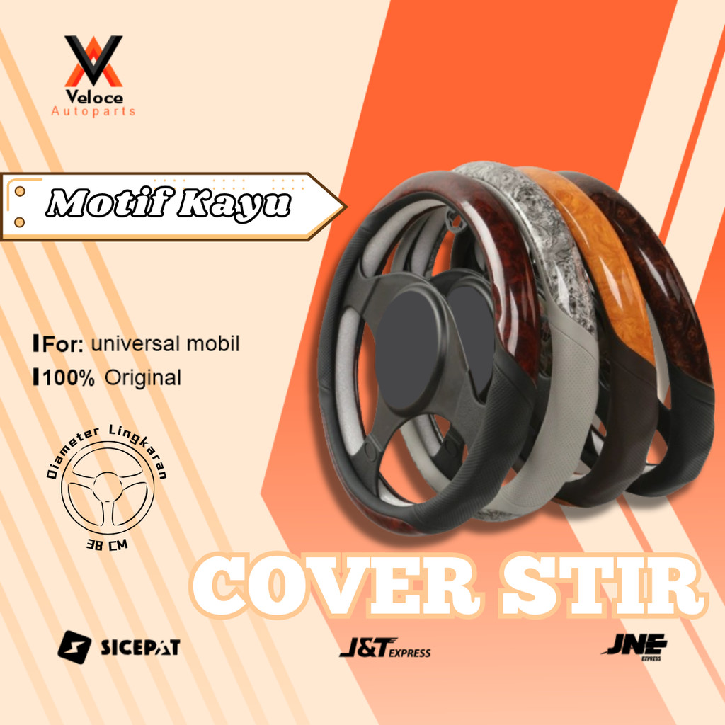 Jual Cover Setir Mobil CS KAYU Premium Hig Quality Karbon Anti Slip ...