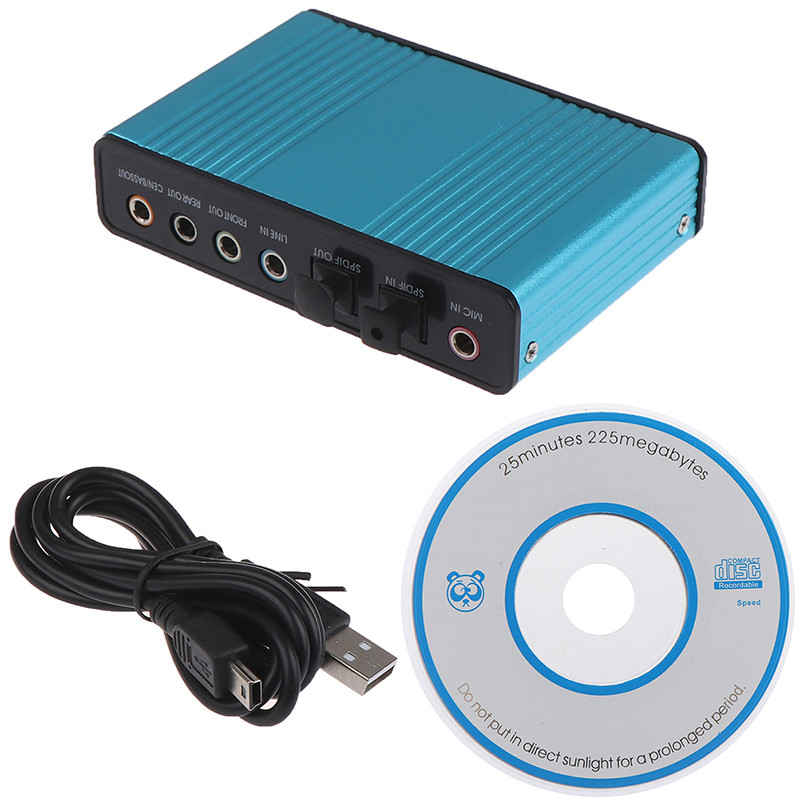 Jual USB Sound Card 6 Channel 5.1 Optical External Audio Card Converter ...