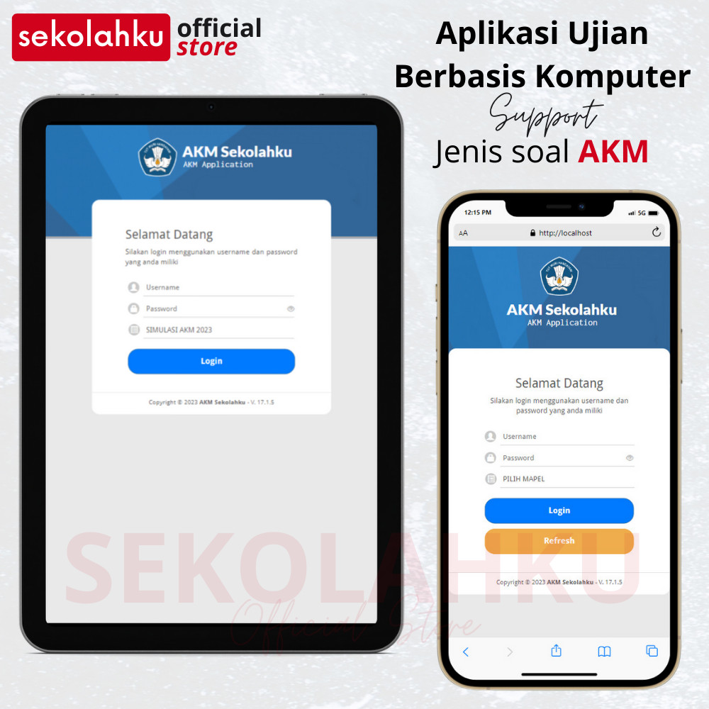 Jual Aplikasi Ujian Online & Offline Berbasis WEB Soal AKM Android dan Komputer Upload Soal ...