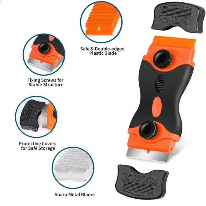 Jual Pisau Scrap Kapi Penghilang Sticker Kaca Razor Blade Scraper Edge ...