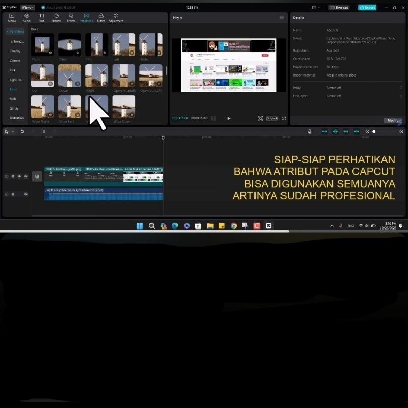 Jual Jago Editing Video dengan Capcut - Capcut For Android/Windows LIFETIME 100% Working ...