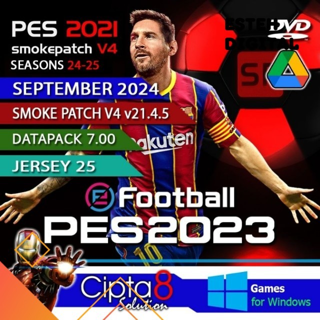 Jual PES 2021 + SMOKE PATCH V4 SEAS0N 24 PRO EVOLUTION SOCCER 2021 - GAME PC ES TEHH | Shopee ...