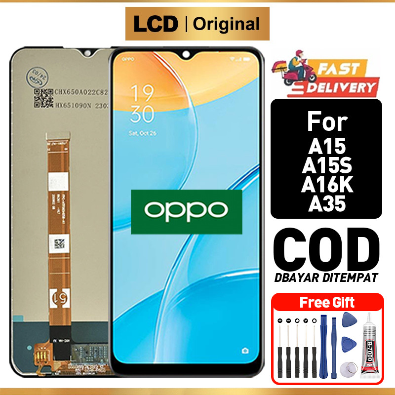 Jual LCD OPPO A15 A15S A16K A35 Original 100% Fullset ori asli hp ...
