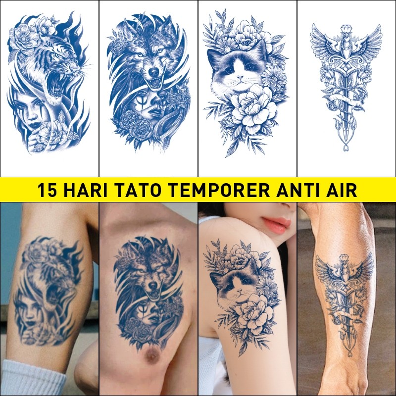 Jual 【TATTOO ARTIST,】tato tahan air,Stiker tato untuk pria dan wanita ...