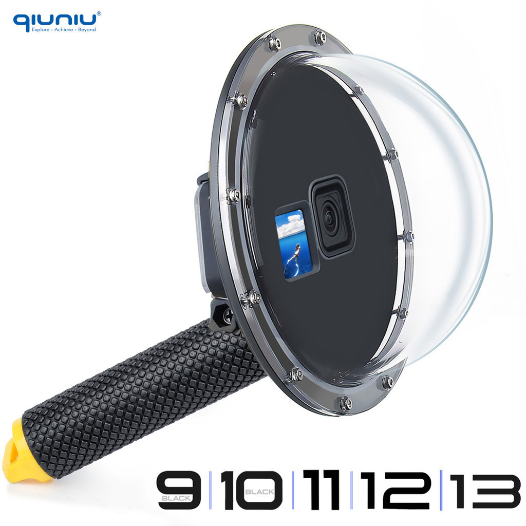 Jual QIUNIU 45m Waterproof Dome Port for GoPro Hero 9 10 11 12 13 Black ...