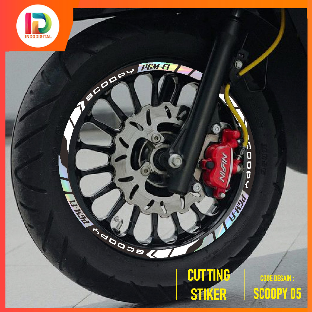 Jual Stiker Velg Scoopy R12 2020 2021 2022 2023 Nyala Cutting Motor 05 ...
