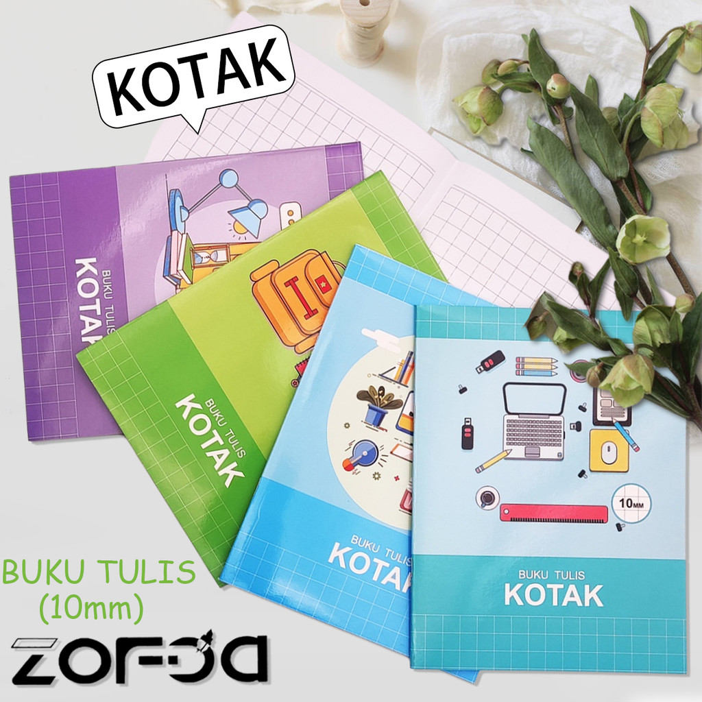 Jual ZOFDA 10MM Grid Diary Book 38 Lembar Buku Catatan Notebook Buku ...