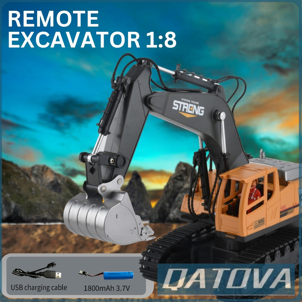 Jual QATOVA MAINAN RC EXCAVATOR KONSTRUKSI 27Mhz 6 CHANNEL MAINAN ANAK ...