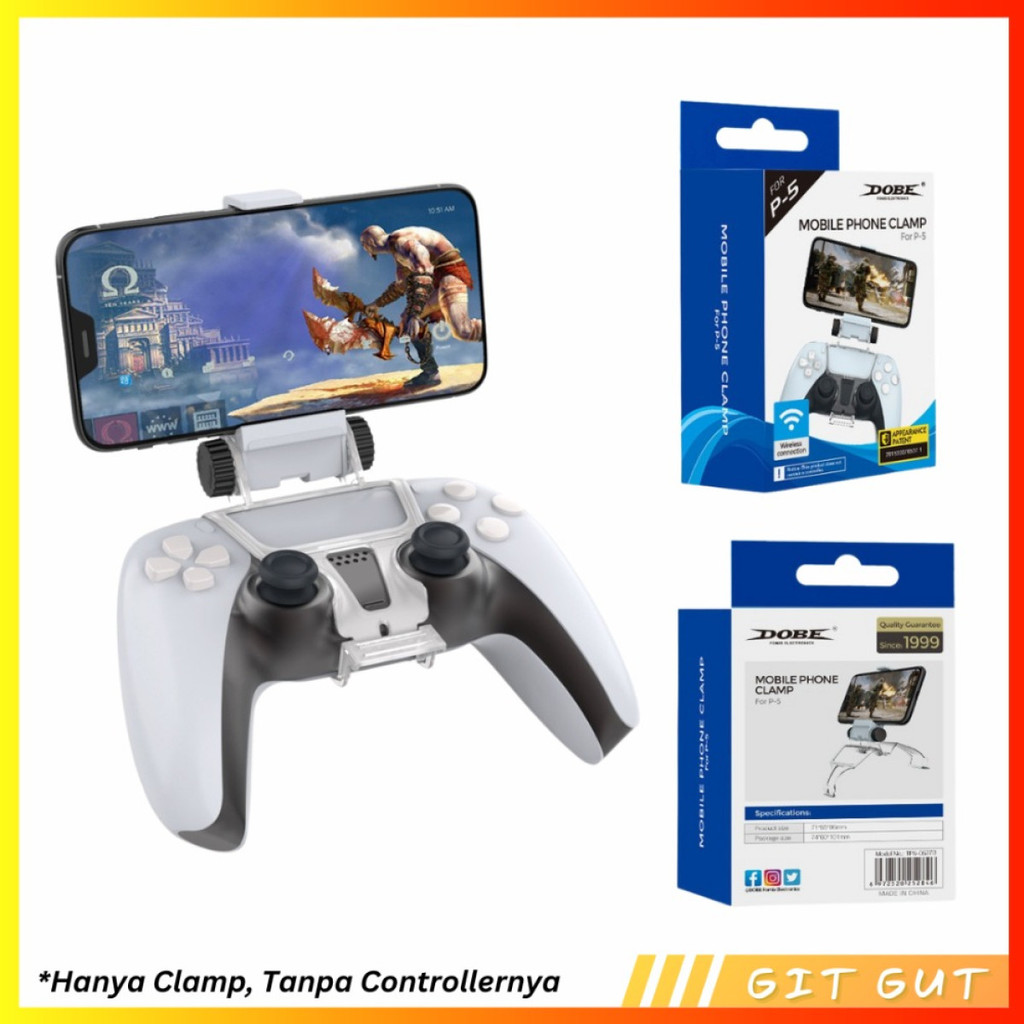 Jual PS5 Mobile Phone Dualsense Clamp Holder Controller Stick Clip ...