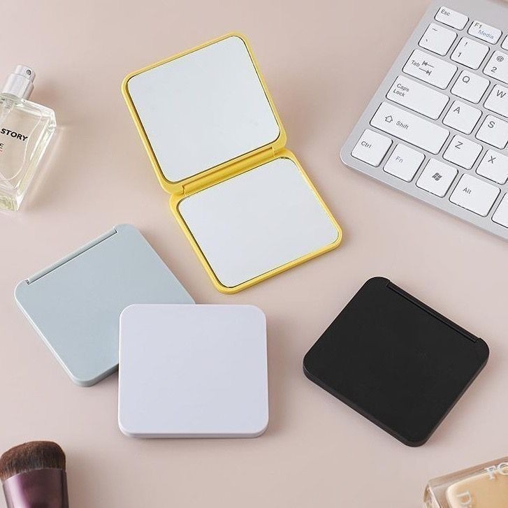 Jual Toko1234. Cermin Lipat 2 Sisi Persegi Polos Kaca Make Up Lipat ...
