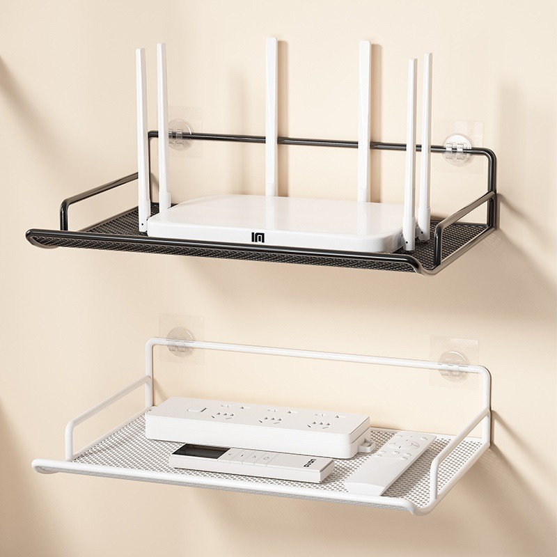 Jual Floating Wall Shelves Hanging Router Shelves WiFi Router Storage ...