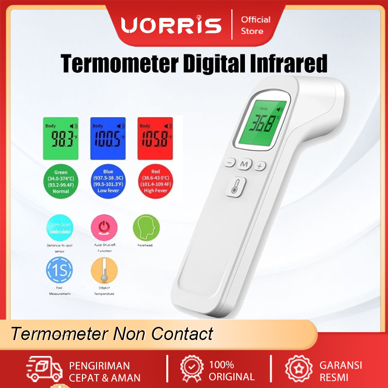 Jual UORRIS Termometer Digital Infrared Termometer Suhu Tubuh Digital ...