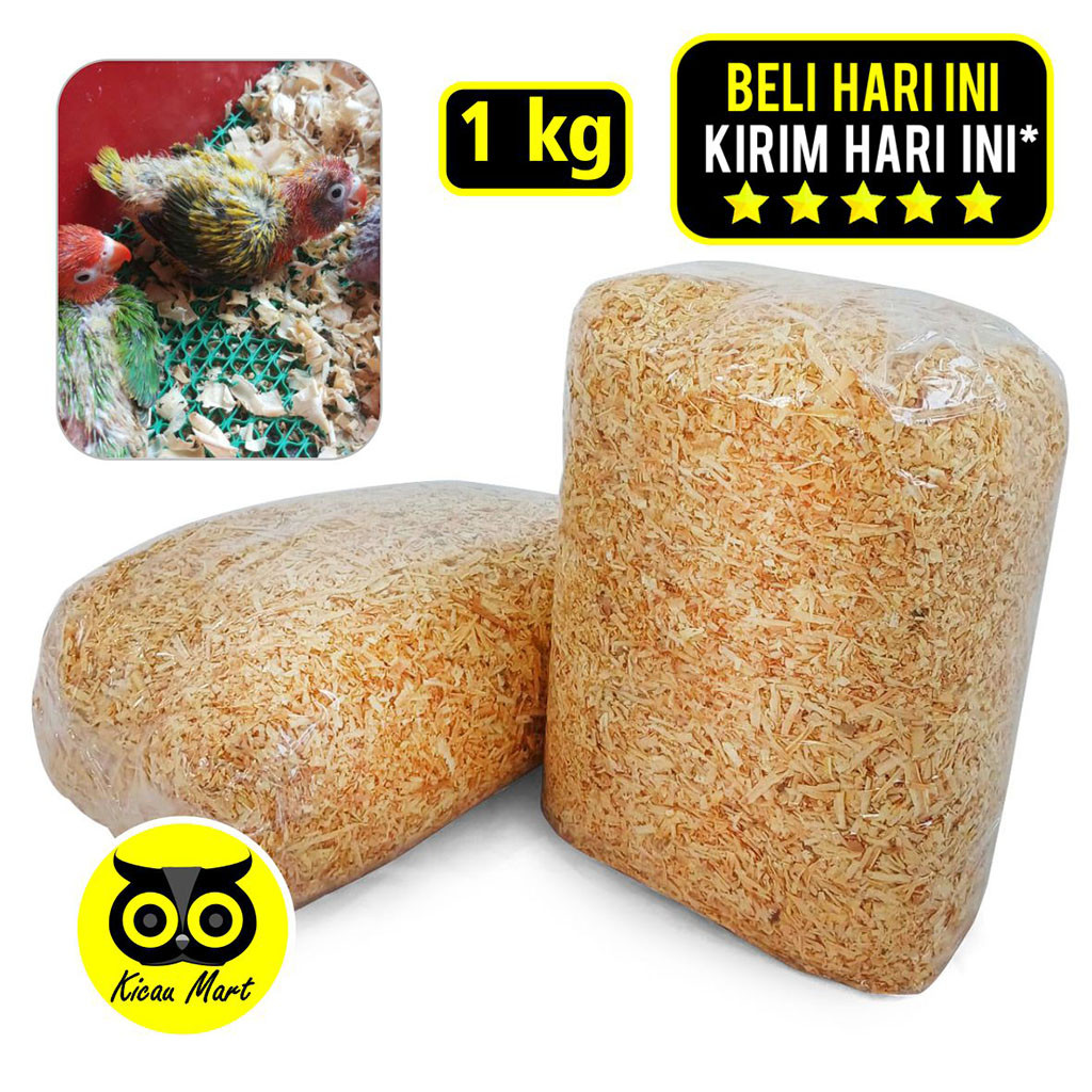 Jual KICAU MART Serbuk Kayu 1kg Serbuk Kayu Gergaji Padat Bersih Lembut ...