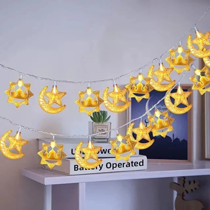 Jual Lampu LED Hias Dekorasi Ramadan Lampu Tumblr Lampu Tirai Bulan ...