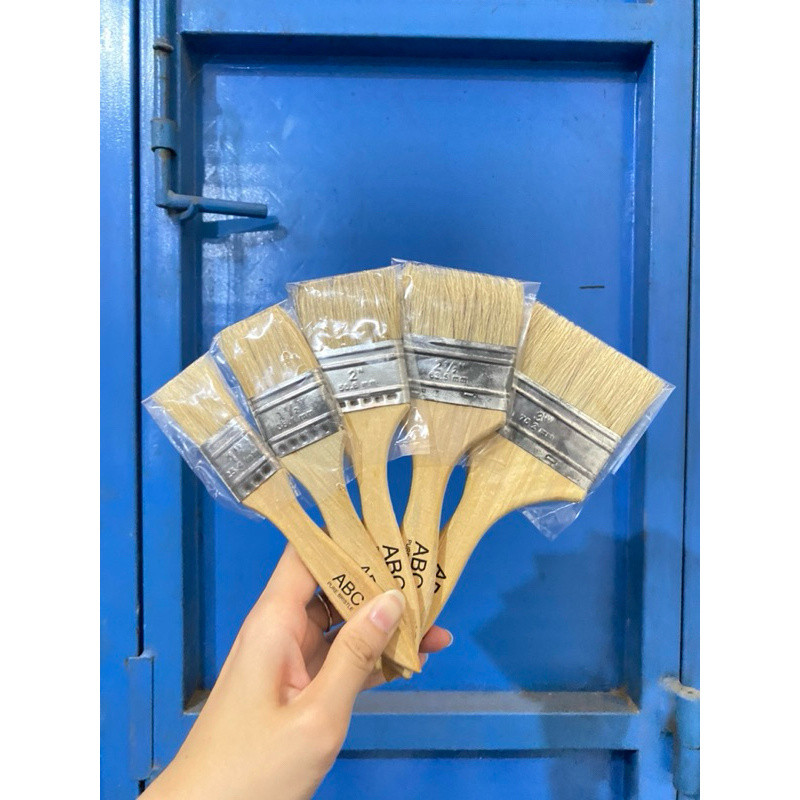 Jual Kuas Cat Tembok 1” 1.5” 2” 2.5” 3” Kuas Kayu Cat Tembok / Kuas Cat ...