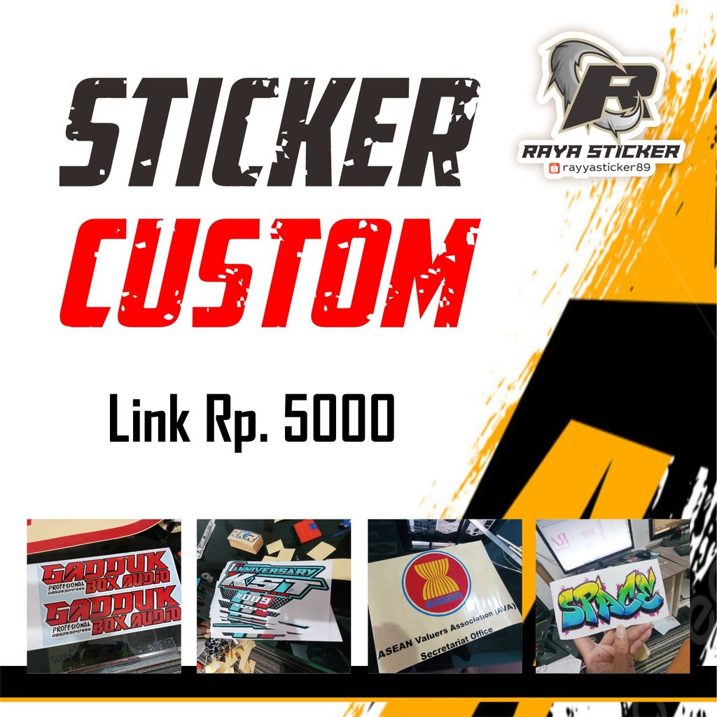 Jual STICKER CUSTOM LOGO MERK KOMUNITAS I STICKER PRINT DAN CUTTING ...