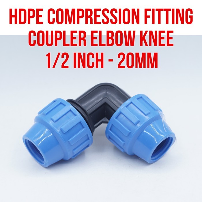 Jual THNK Coupler 20mm 20 mm 1/2" 1/2 inch Knee Siku HDPE Sambungan ...