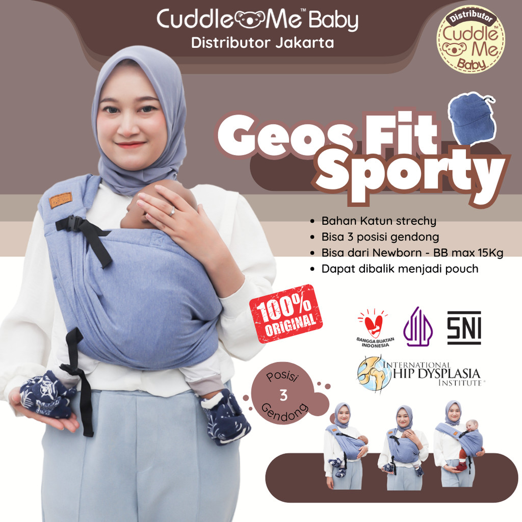 Jual Gendongan Bayi - 𝗖𝗨𝗗𝗗𝗟𝗘𝗠𝗘 Geosfit 𝗦𝗣𝗢𝗥𝗧𝗬 𝗦𝗣𝗘𝗦𝗦𝗔 Suport Posisi M ...
