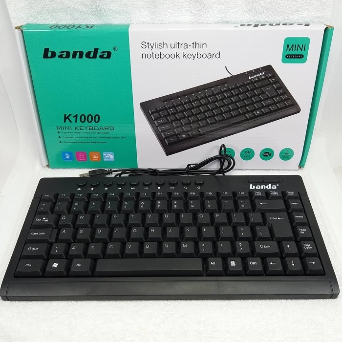 Jual Keyboard Mini Banda K1000 Wired Keyboard Multimedia Mini | Shopee ...