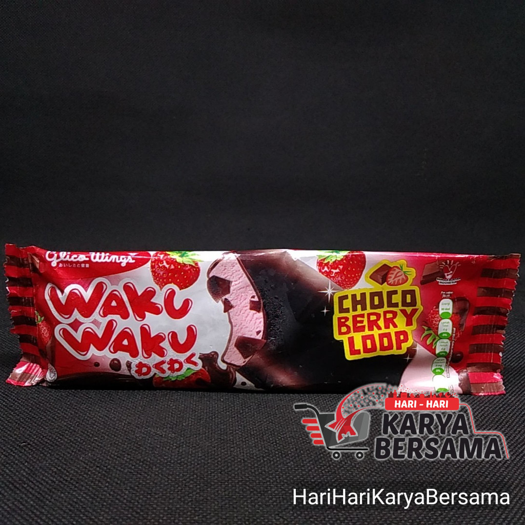 Jual MAKANAN BEKU ES KRIM GLICO WINGS ICE CREAM WAKU WAKU CHOCO BERRY ...