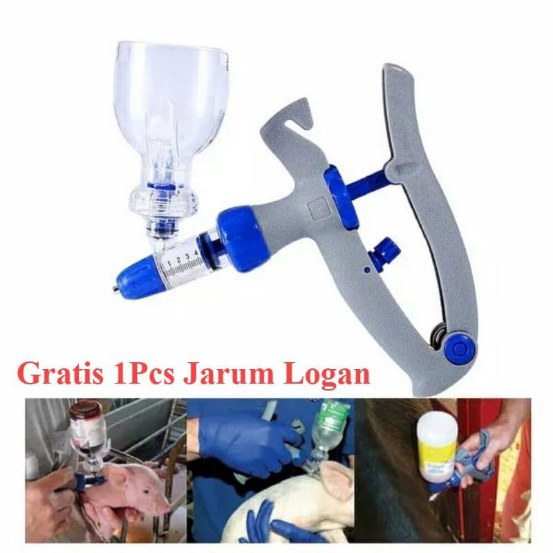 Jual Alat Injekasi Vaksin Suntik Vaksin 5ml Isi Ulang Otomatis Suntikan ...