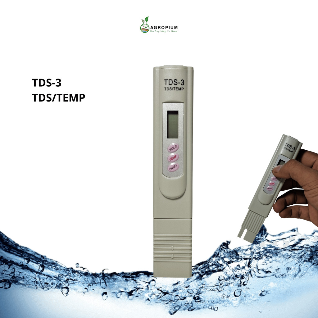 Jual TDS Meter TDS-3 Alat Ukur ppm Nutrisi Hidroponik Air Kolam Akuarium | Shopee Indonesia