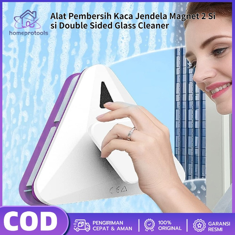 Jual Alat Pembersih Kaca Jendela Magnet 2 Sisi Double Sided Glass ...