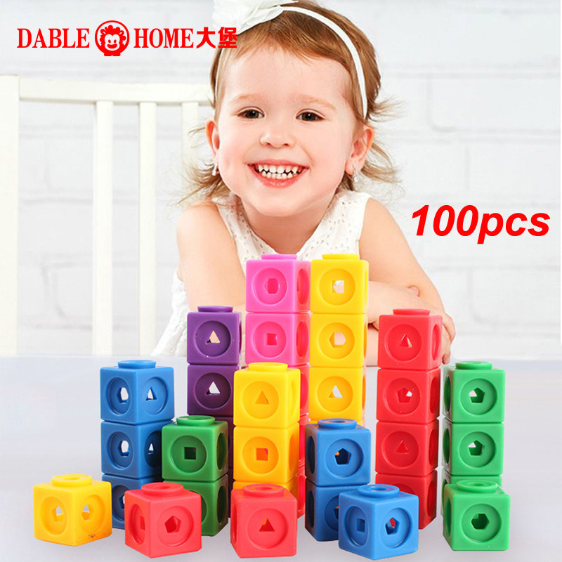 Jual Linking Math Cubes with Activity Cards Set Magical Counting Toys ...