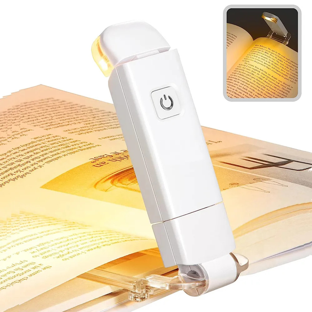 Jual New USB Rechargeable Book Reading Light Brightness Adjustable LED ...