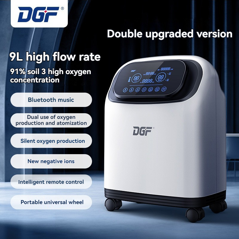 Jual 1L - 9L LED Screen Oxygen Concentrator With Oxygen Mask Home ...