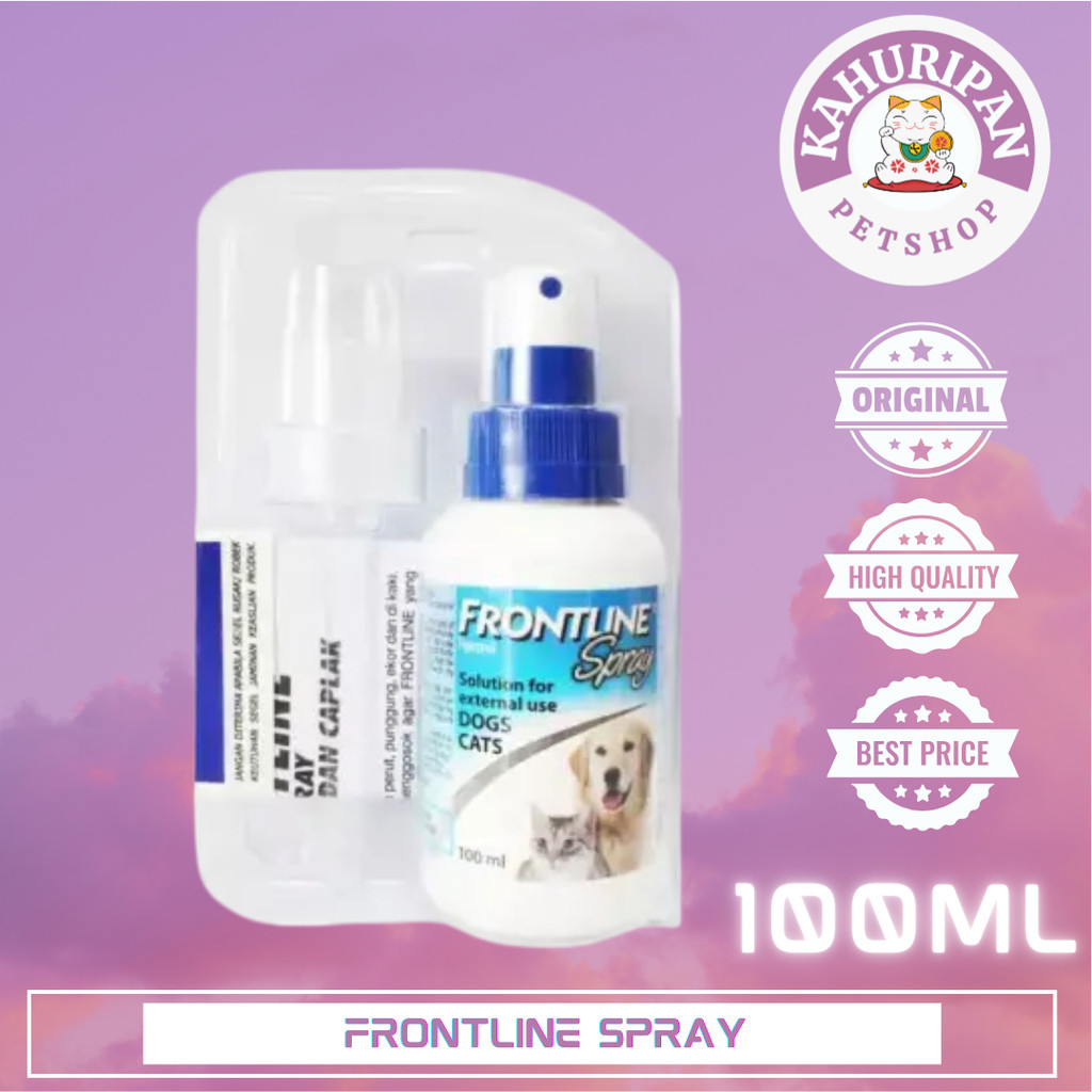 Jual Frontline Spray obat kutu & caplak DOGS & CATS 100ml | Shopee ...