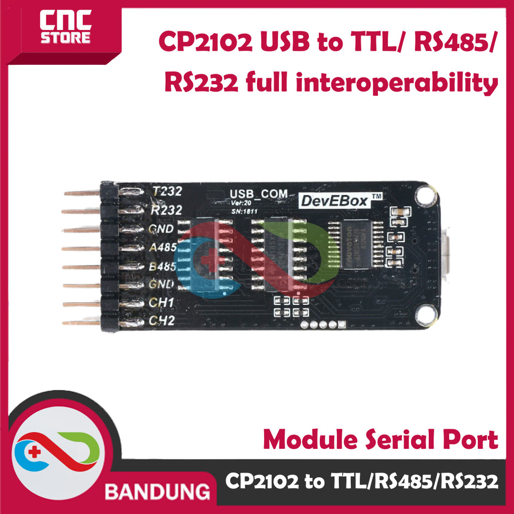 Jual (Ten in one) Multi-Function Serial Port Module CP2102 USB to TTL ...