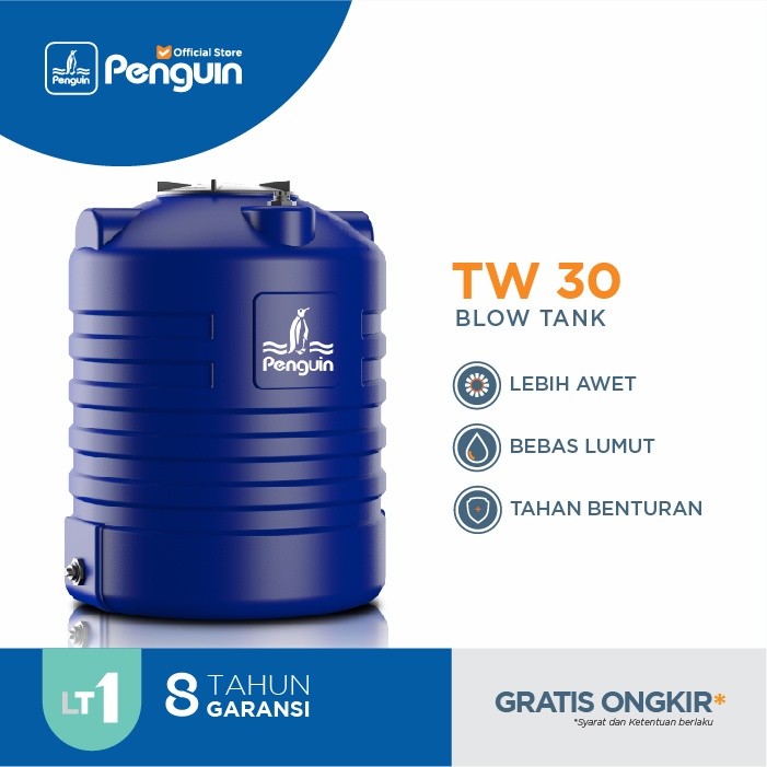 Jual Penguin TW-30 300 Liter Toren Tandon Tangki Air Blow Tank | Shopee ...