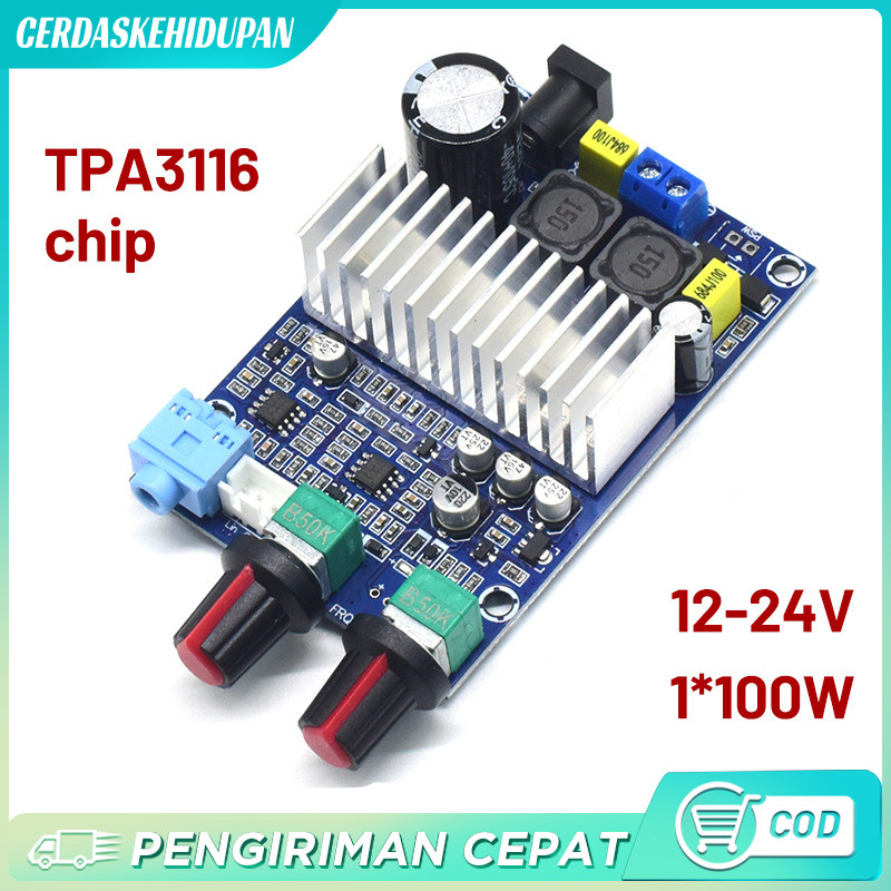 Jual Power Amplifier Subwoofer Class D TPA3116D2 100W Original | Shopee ...
