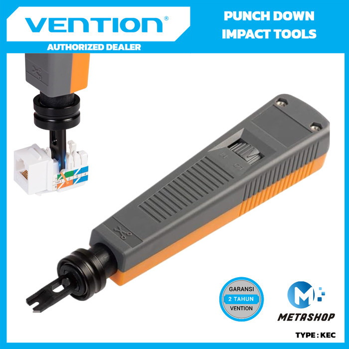 Jual VENTION KEC Tang Punch Down Impact Tool Modular Jack RJ45 Network ...