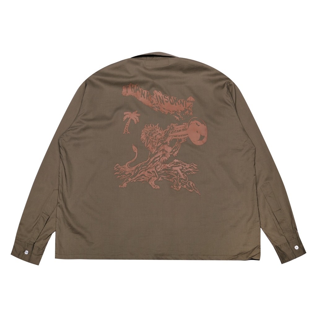 Jual Long Shirt Navira Olive Thanksinsomnia | Shopee Indonesia