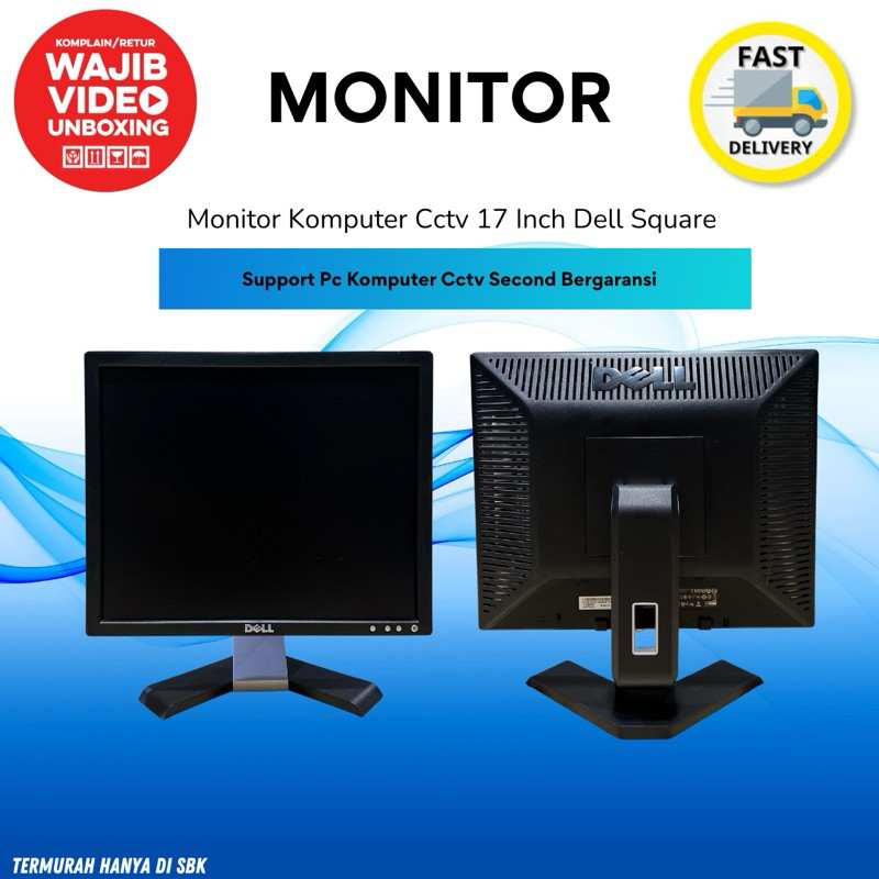Jual MONITOR PC KOMPUTER CCTV LCD 17 INCH SQUARE KOTAK LENOVO DELL HP ...